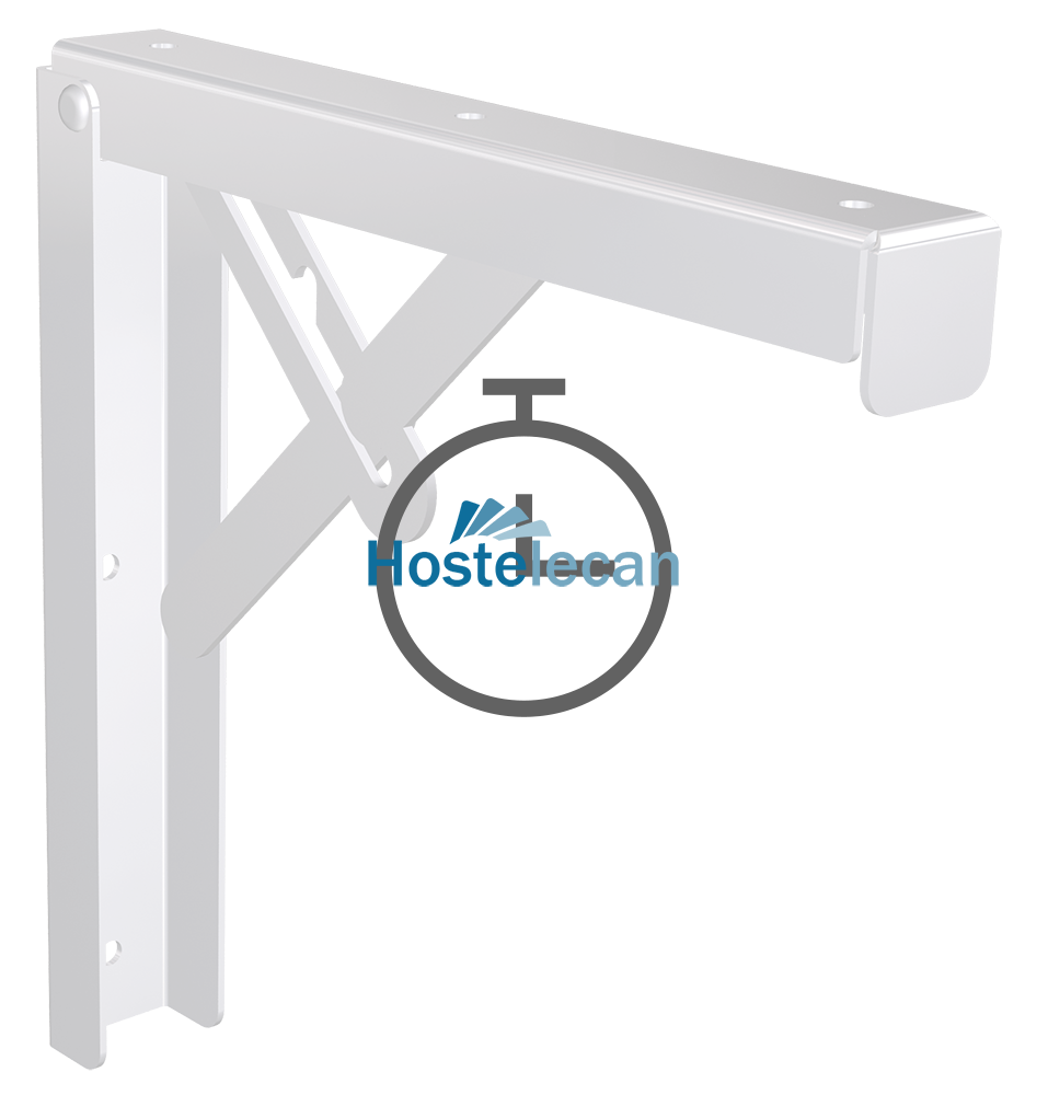 Acoplar cartelas abatibles (par) a estante mural inoxidable ...